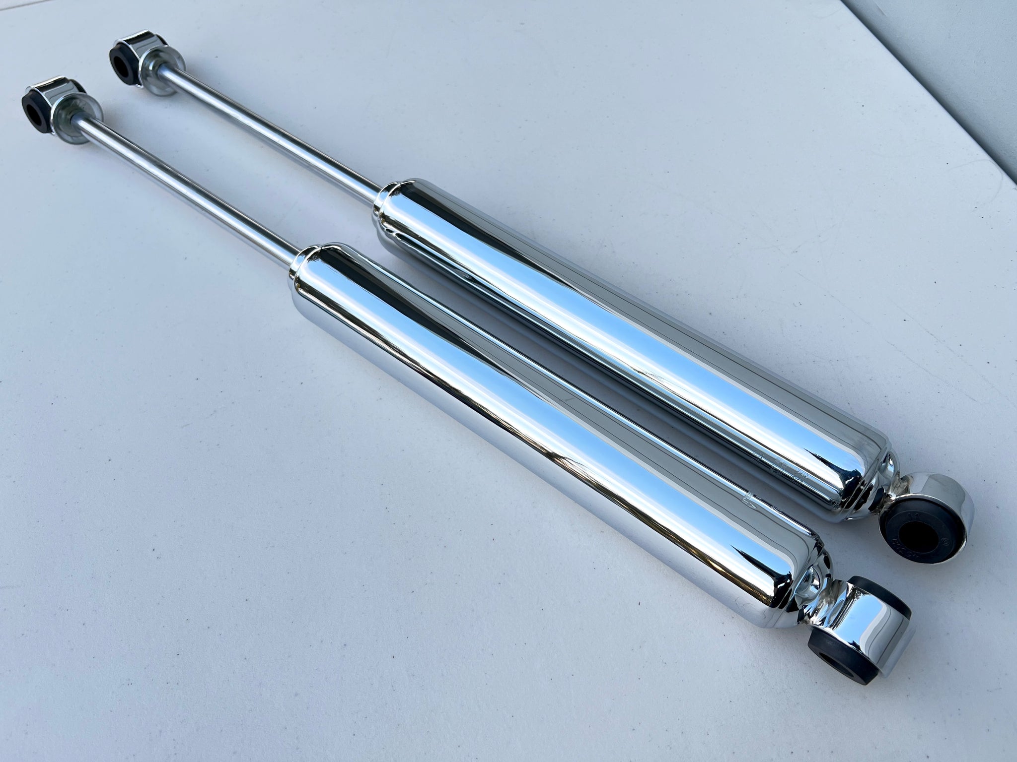 1958-1964 Chevy Impala Heavy Duty Extend Shock Absorbers Pair / Chrome ...
