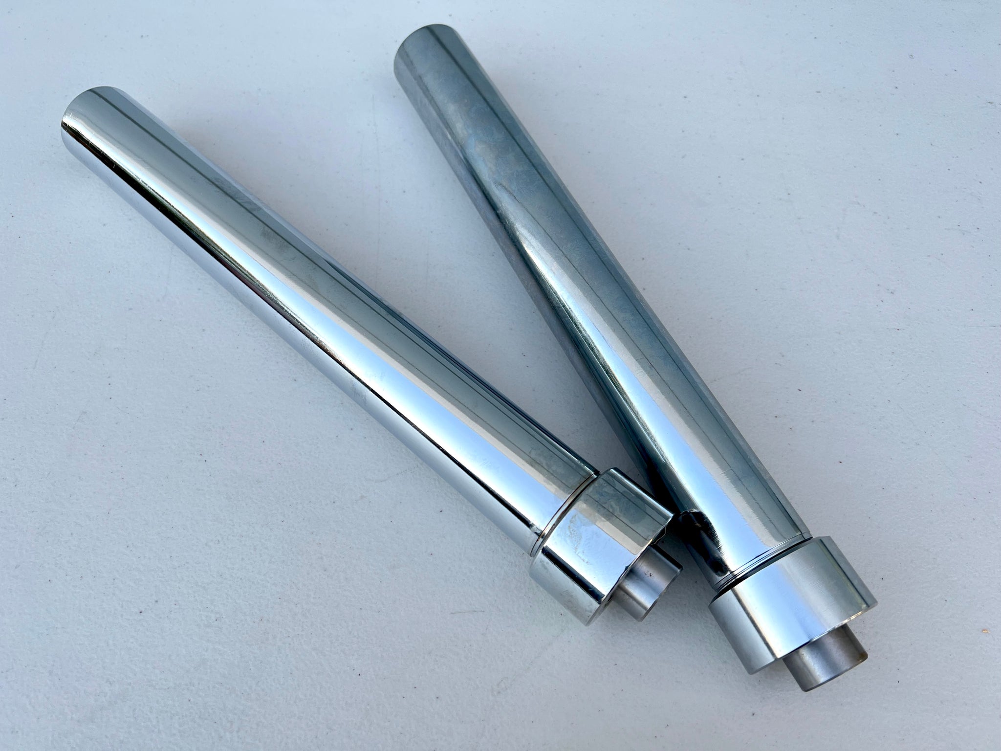 10INCH HYDRAULIC CYLINDERS (REGULAR FAT) CHROME PAIR / LOWRIDER HYDRAU ...