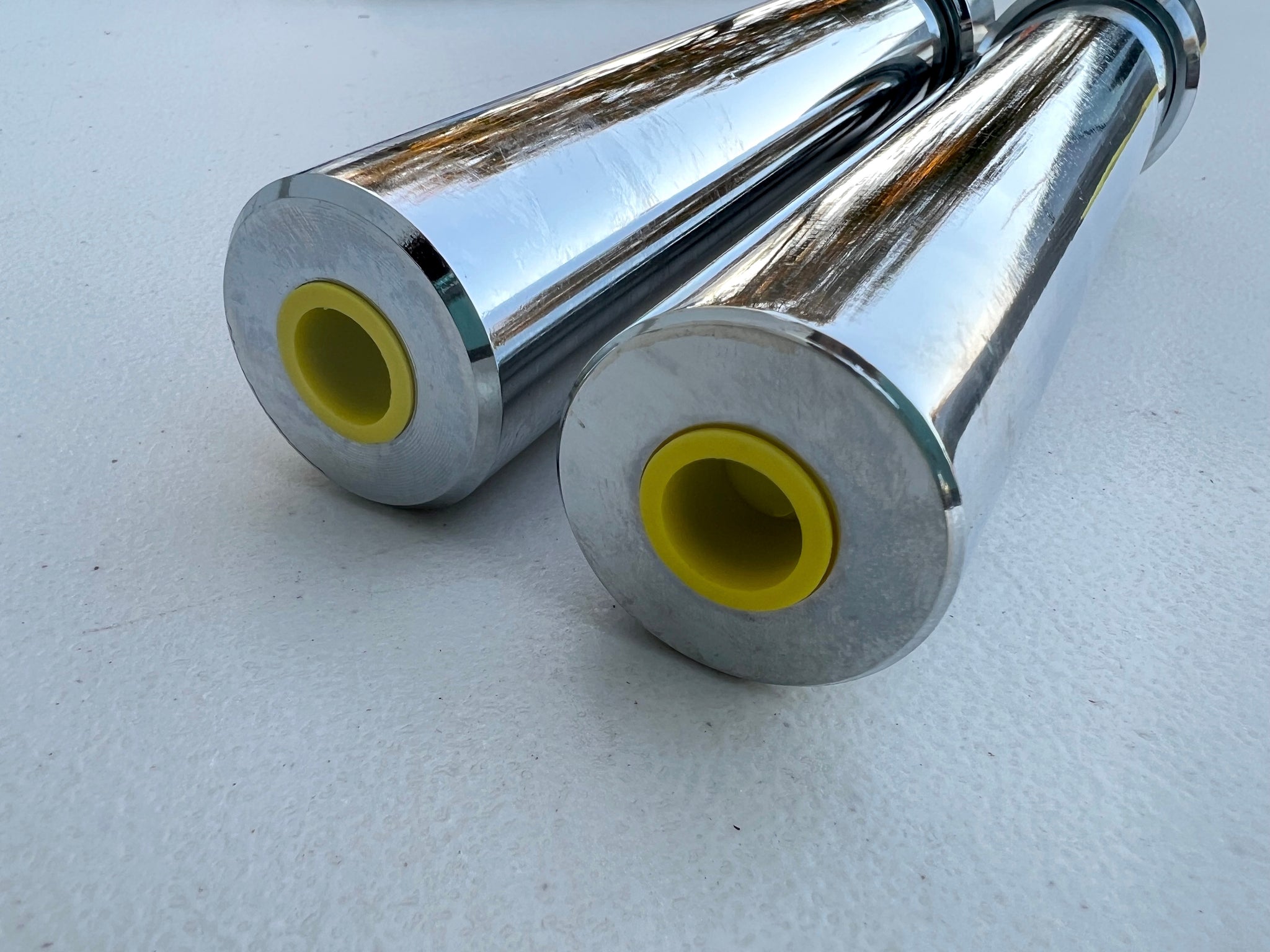 10INCH HYDRAULIC CYLINDERS (REGULAR FAT) CHROME PAIR / LOWRIDER HYDRAU ...