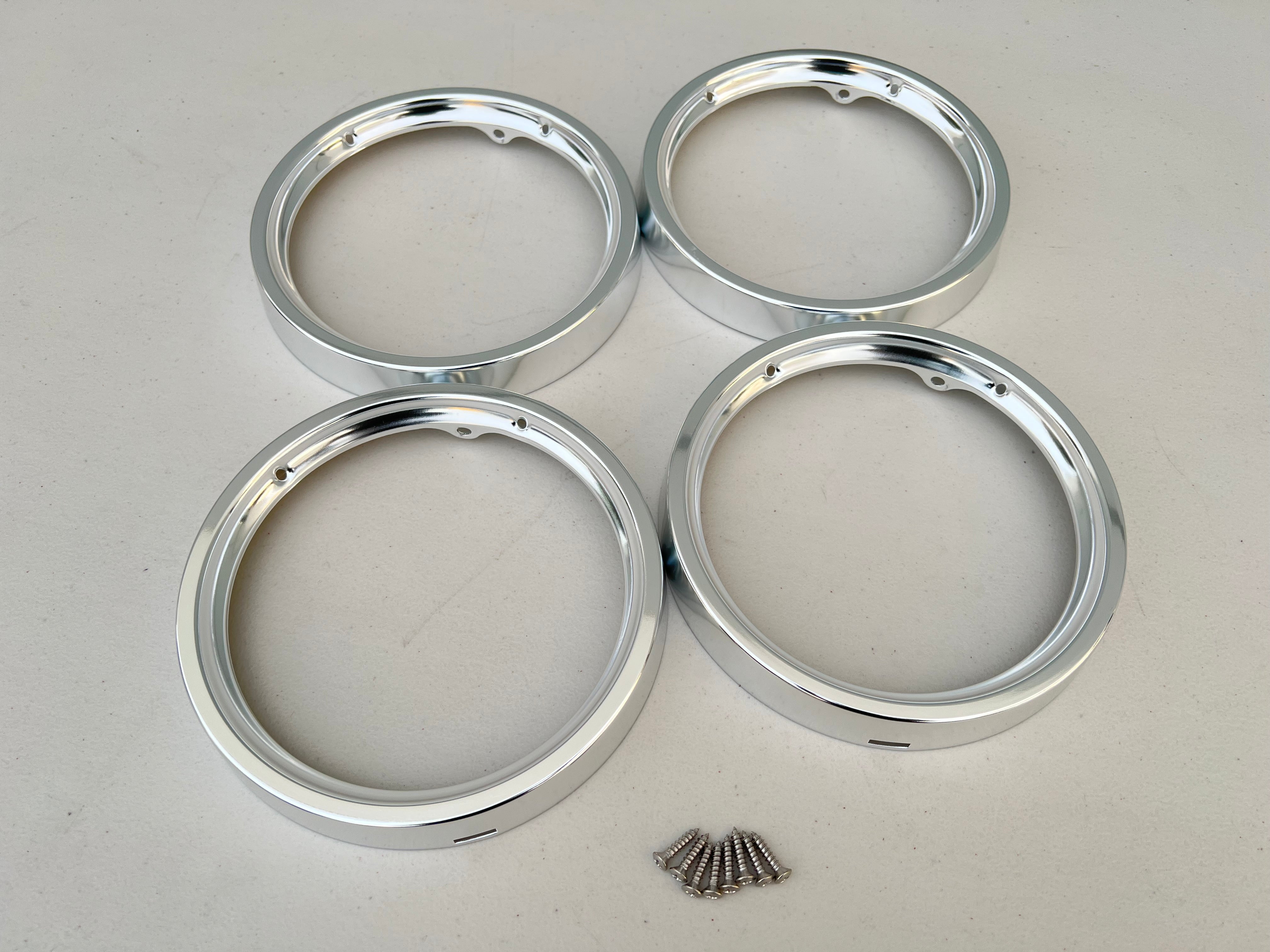 1964 CHEVY IMPALA / FULL-SIZE HEAD LIGHT BEZELS 1PC / EACH (ANODIZE ...