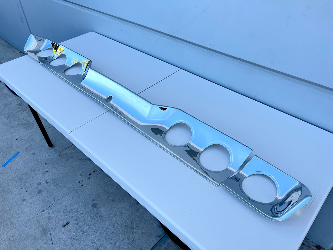 1963 CHEVY IMPALA REAR TRUNK LID PANEL & TAILLIGHT COVE TRIM INSERTS 3 ...